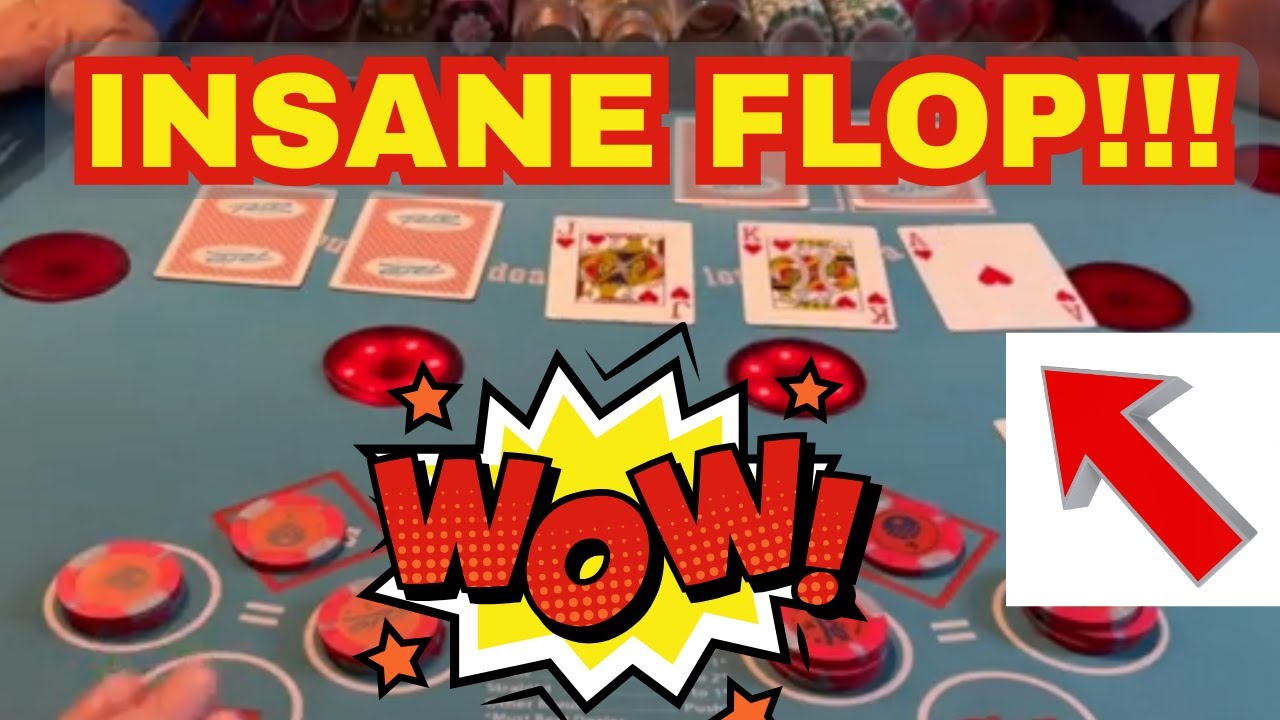ULTIMATE TEXAS HOLD 'EM in LAS VEGAS! INSANE FLOP!! 🍀😳 - YouTube