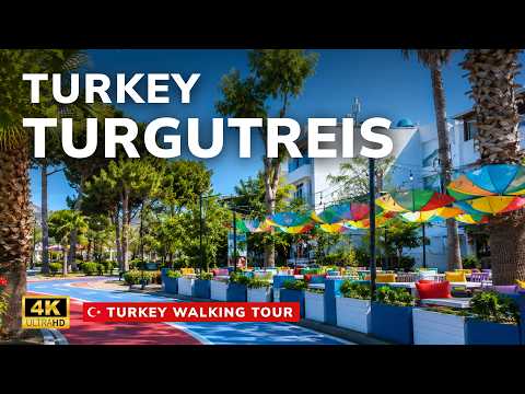 Bu Türk Kasabası Bu Sabah Neden Bu Kadar Boş? | Turgutreis Yürüyüş Turu, Türkiye | 4K
