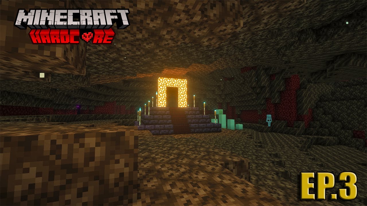 The Aether Portal + Bastion Raid | EP.3 | Minecraft Hardcore - YouTube