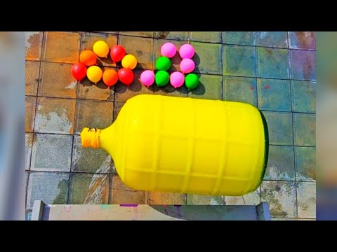🎈Breaking Glass Bottles and Balloon drops - Crushing Crunchy & Soft Things🔥🍾💥