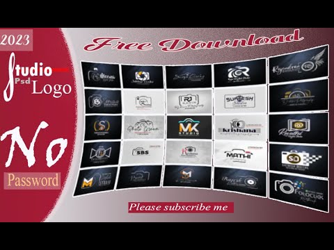 Studio logo psd free download || No Password || Photography studio logo psd free download - YouTube