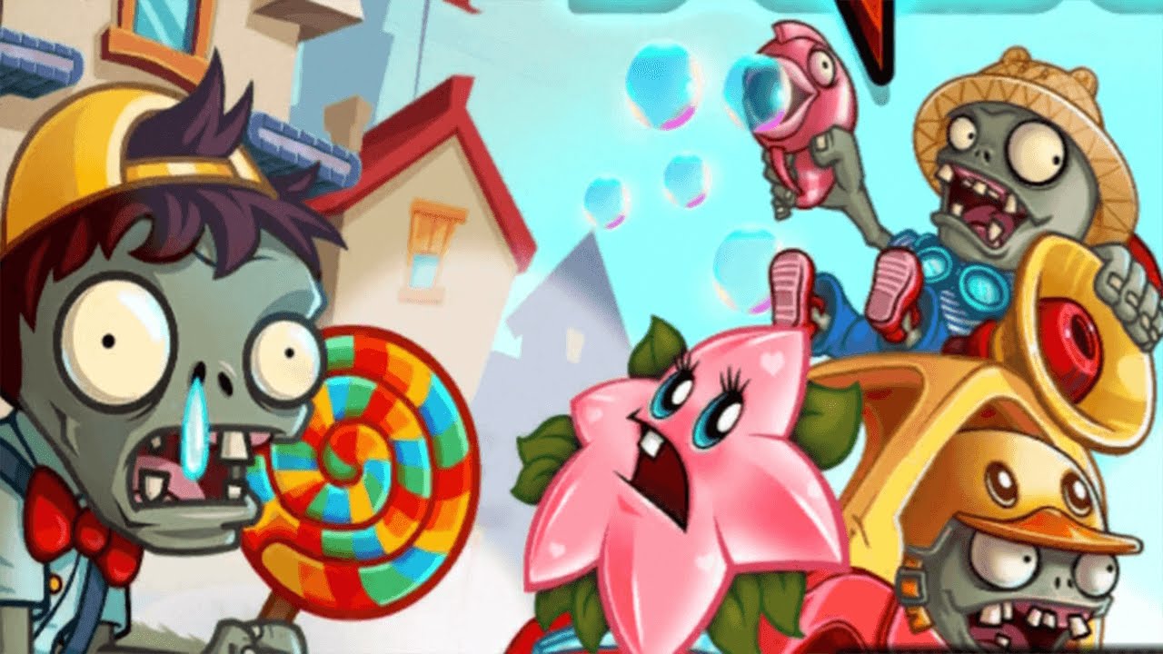 Plants Vs Zombies 2: New World Zombies And Plants Exclusive Pink Star ...