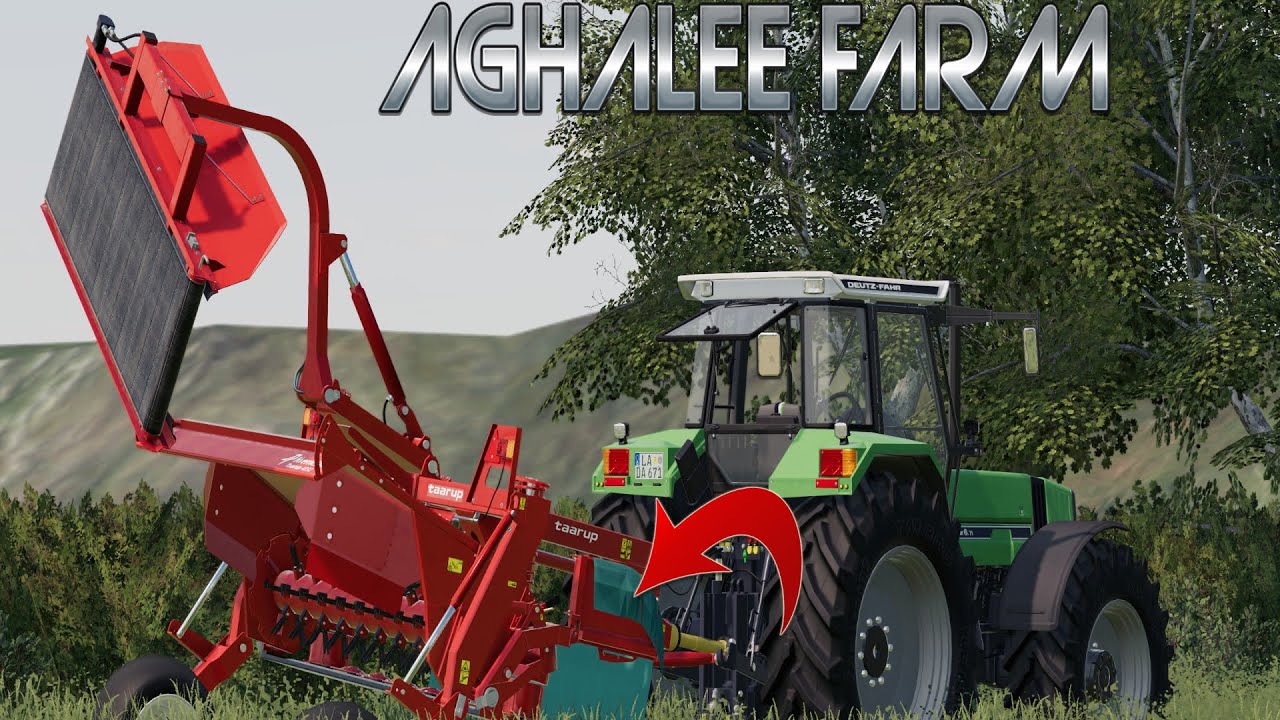 KvernelandMower simple ic Farming Simulator 19 Aghalee Farm - YouTube