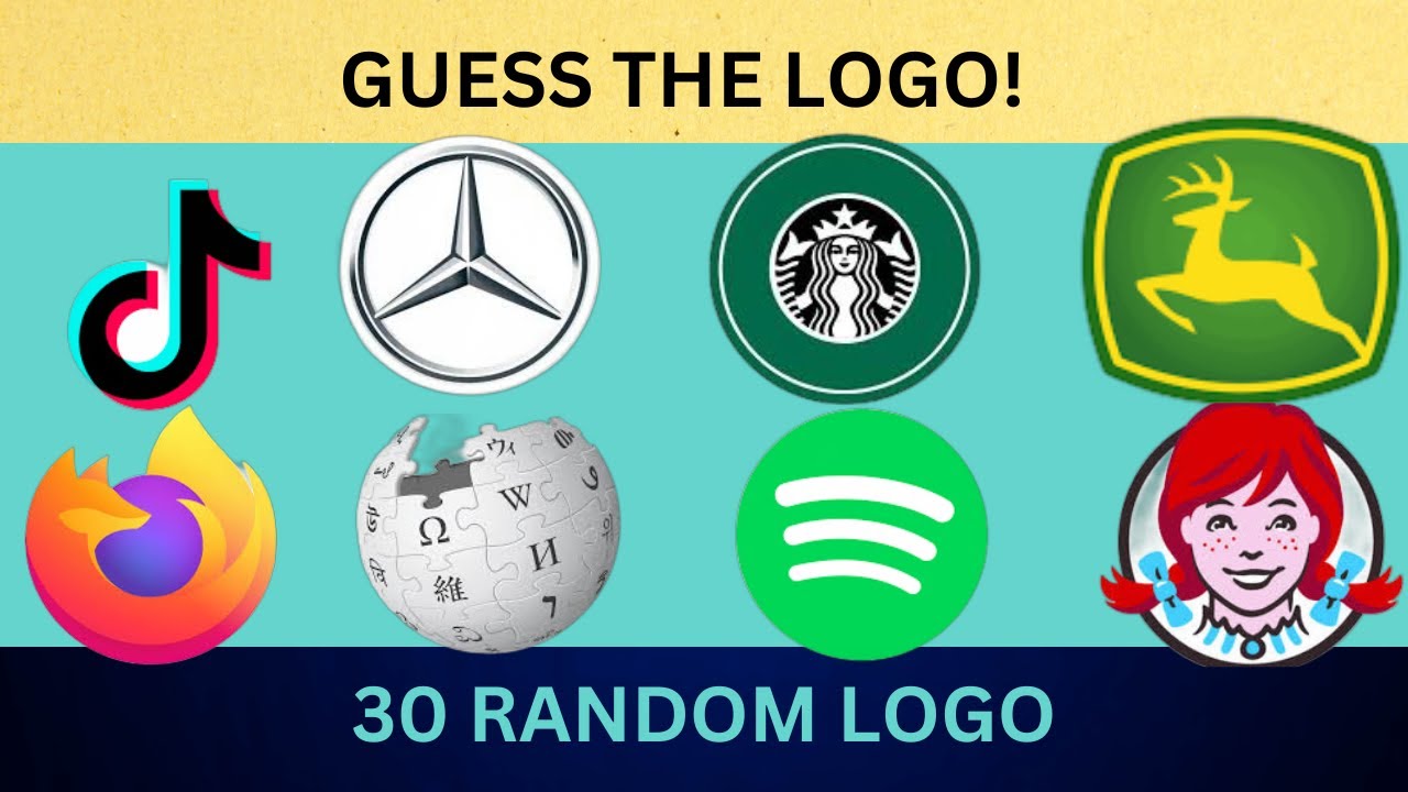 GUESS THE 30 RANDOM LOGOS - YouTube