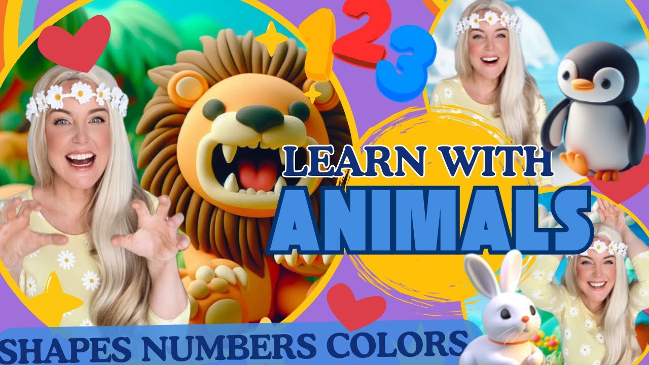 Miss Daisy’s Animal Adventure: Learning Numbers, Shapes & Colors for ...