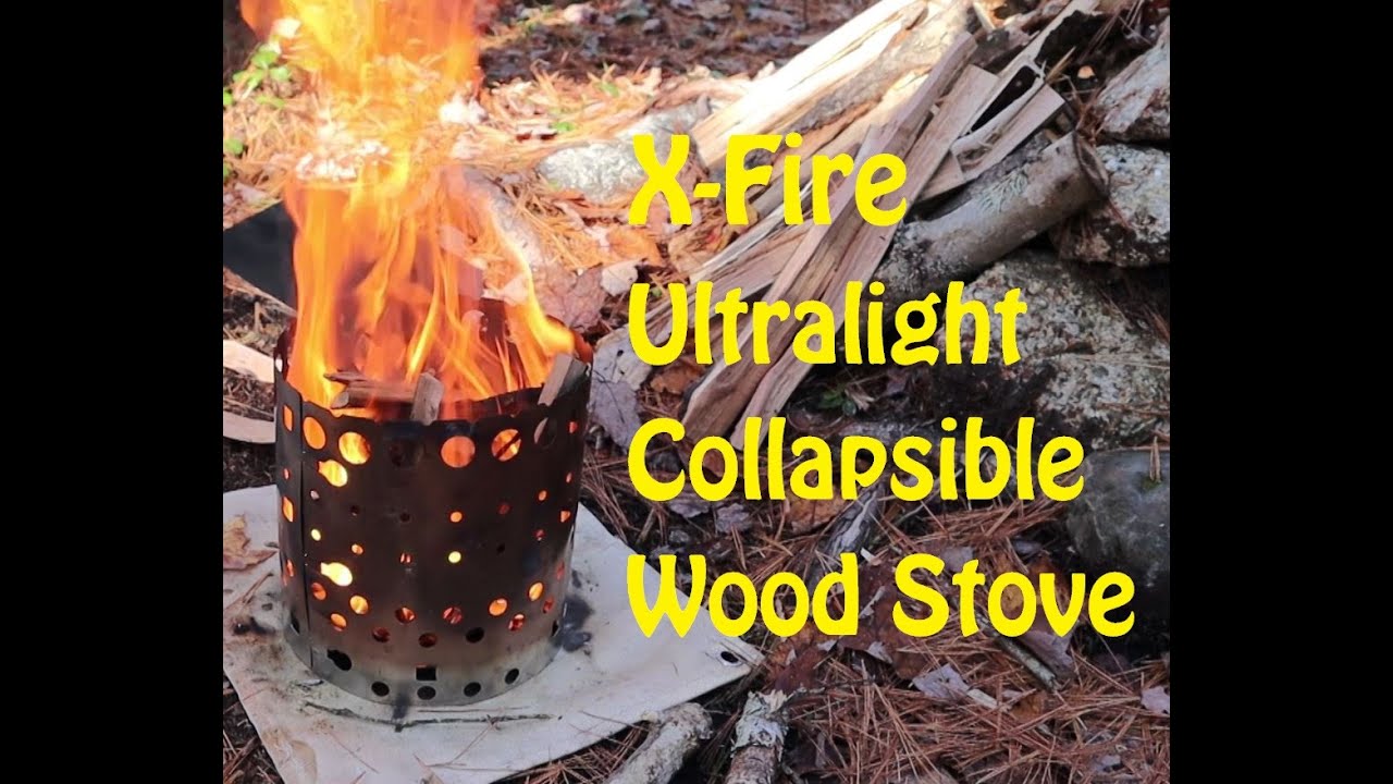X-Fire Ultralight Collapsible Wood Stove - YouTube