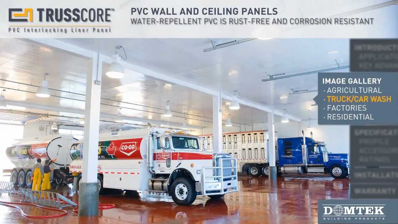 Trusscore PVC Interlocking Liner Panels - YouTube