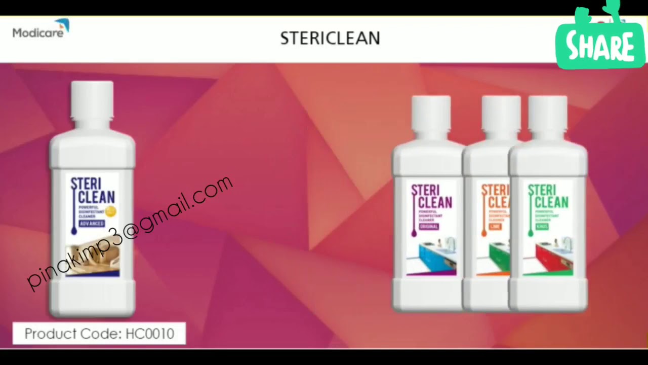 Modicare Stericlean floor cleaner - YouTube