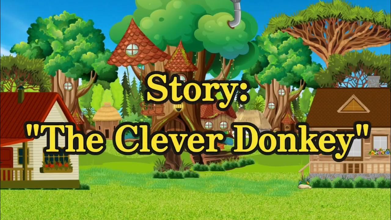 Clever Donkey Story Song | Donkey and Wolf Story Rhyme | Intelligence ...