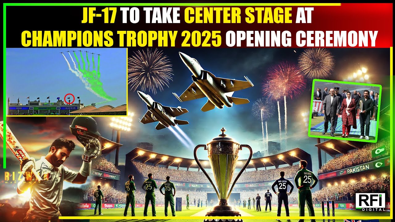 PAF Fighter Jets Dazzle Karachi Fans | Champions Trophy 2025 Opening ...