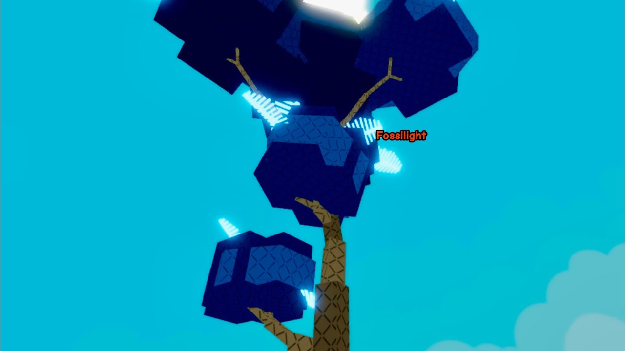 Growing a giant FOSSILLIGHT (grow a garden) - YouTube