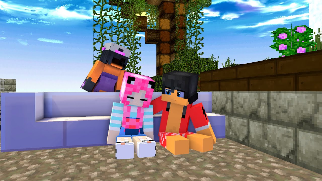 sleeping next to my friends meu san ,aphmau cool and aaron summer ...