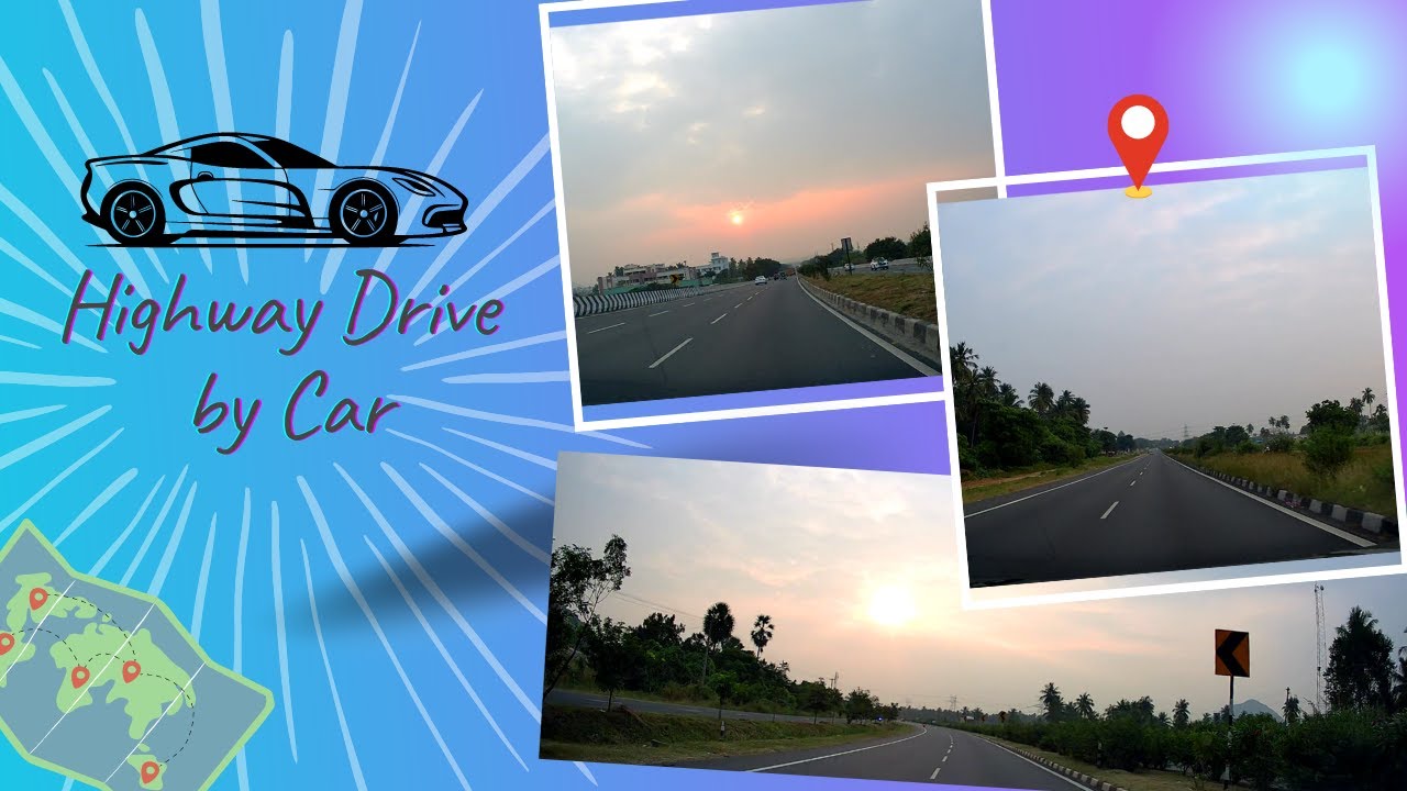 Highway Drive by Car | Car Journey | Road Trip | Travel Vlog | Relax ...