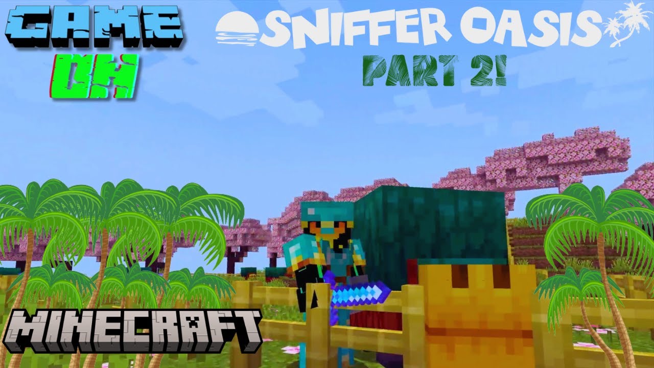 IT'S FINISHED!!!!!!!!! SNIFFER OASIS pt. 2!!!! | MINECRAFT GAMEPLAY ...