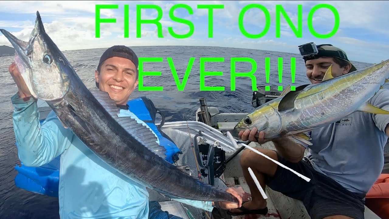 SMALL BOAT FISHING W/ADAM | HAWAII LIVE BAIT FISHING | ONO (WAHOO) AND ...