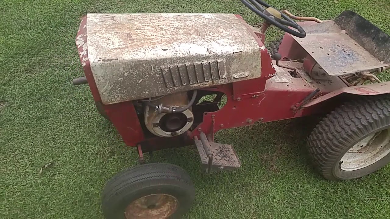 Sears Custom 7 Tractor running - YouTube
