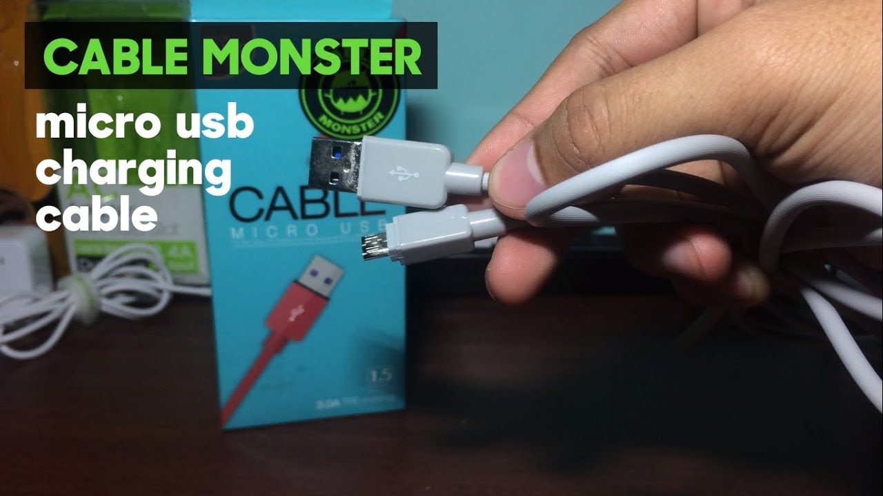 Cable Monster Micro USB Charging and Data Cable - YouTube
