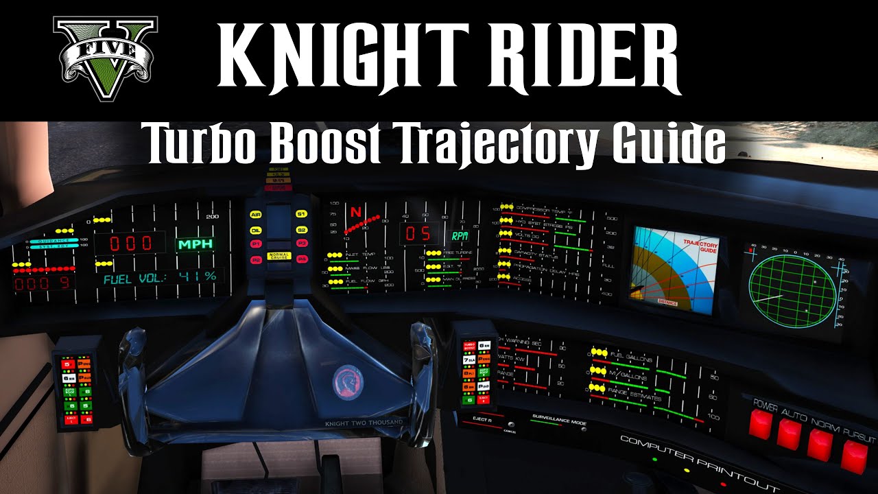 Knight Rider Mod GTA 5 - New Turbo Boost Trajectory Guide - YouTube