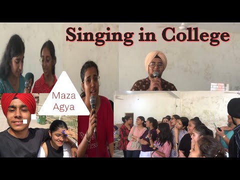 Live Singing in College | My first College Video | My new college ...