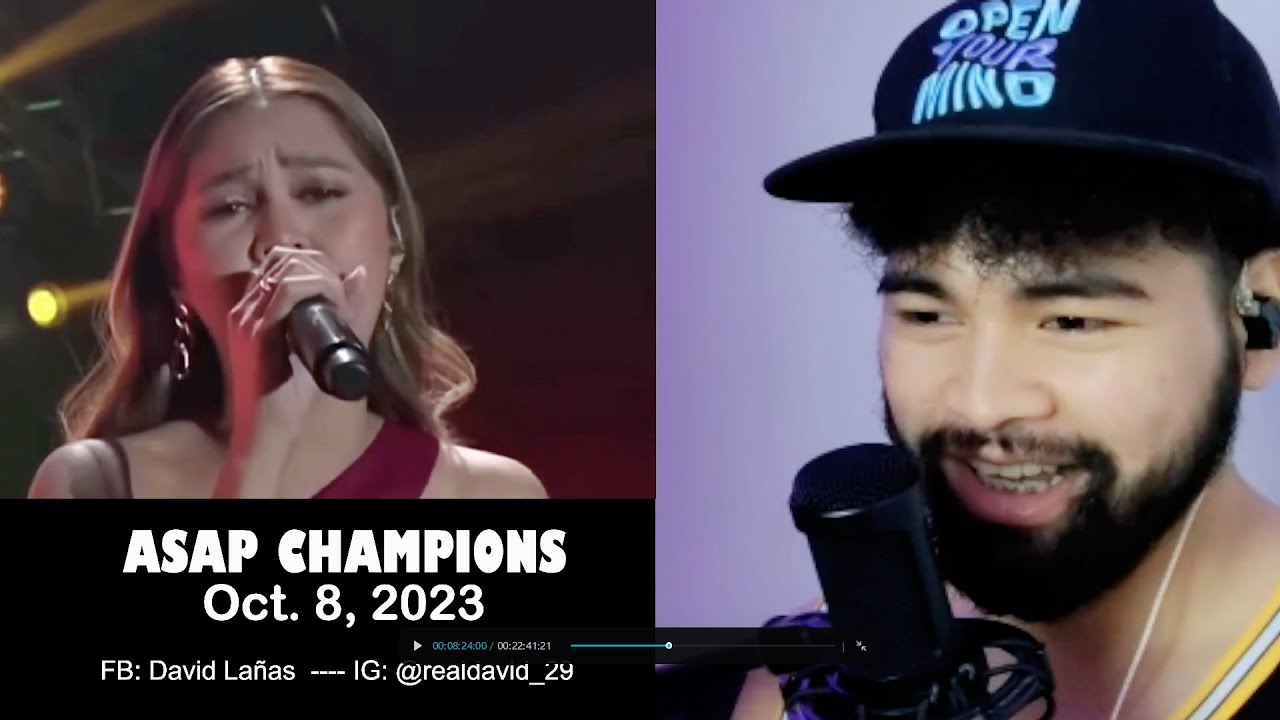 ASAP CHAMPIONS OCTOBER 8 2023 live on ASAP - SINGER HONEST REACTION ...