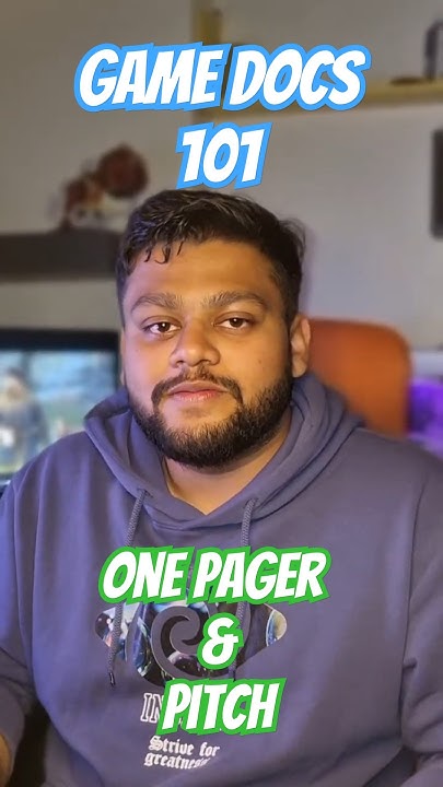 Game Docs 101 📜: One-Pager vs Pitch #gamedev #gaming #GameDocs #GameDevelopment #games - YouTube