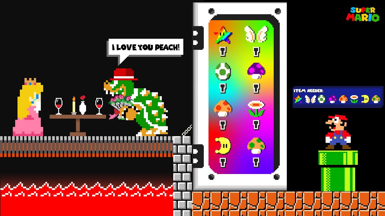 Behind the First Door in Super Mario! Mario Open Giant Doors by Finding ...