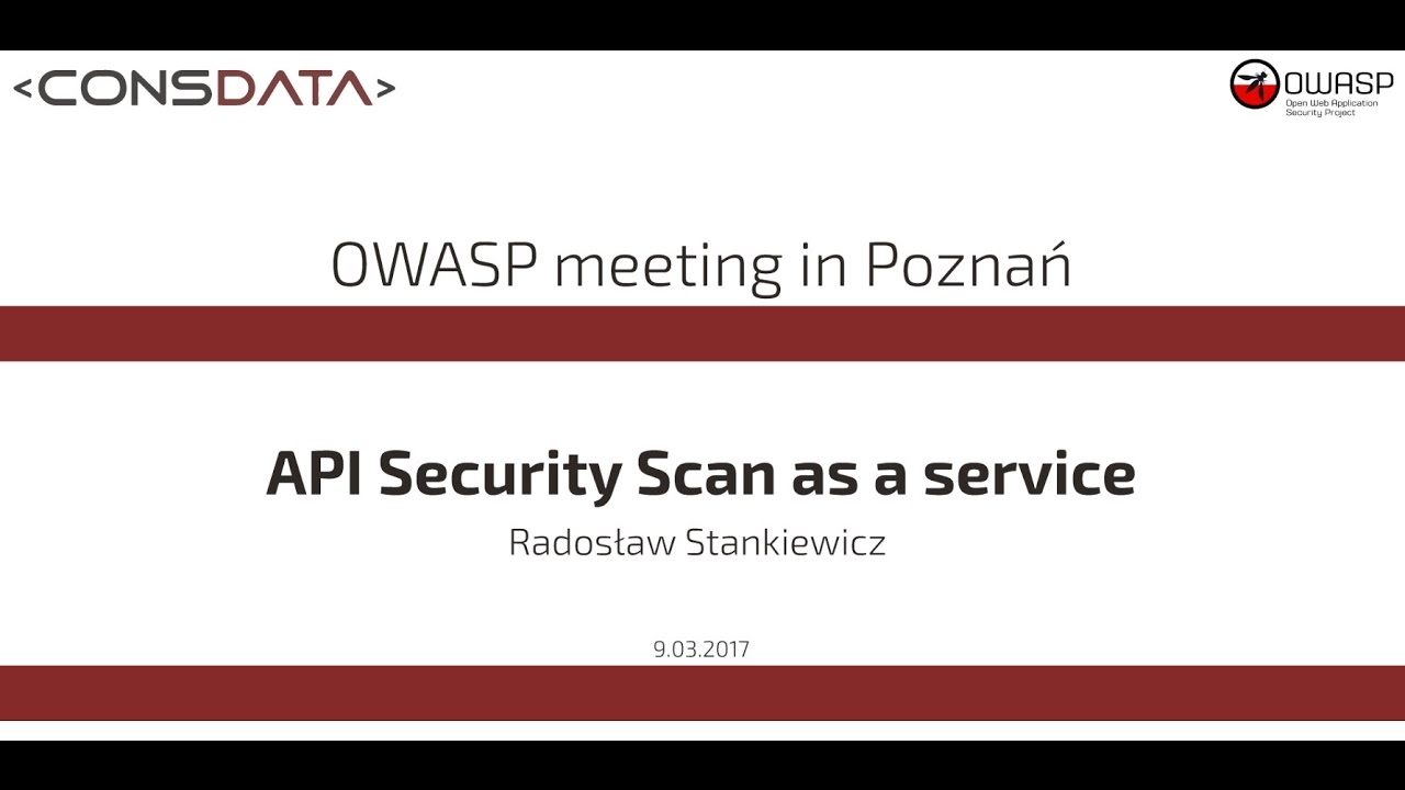 API Security Scan as a service - YouTube