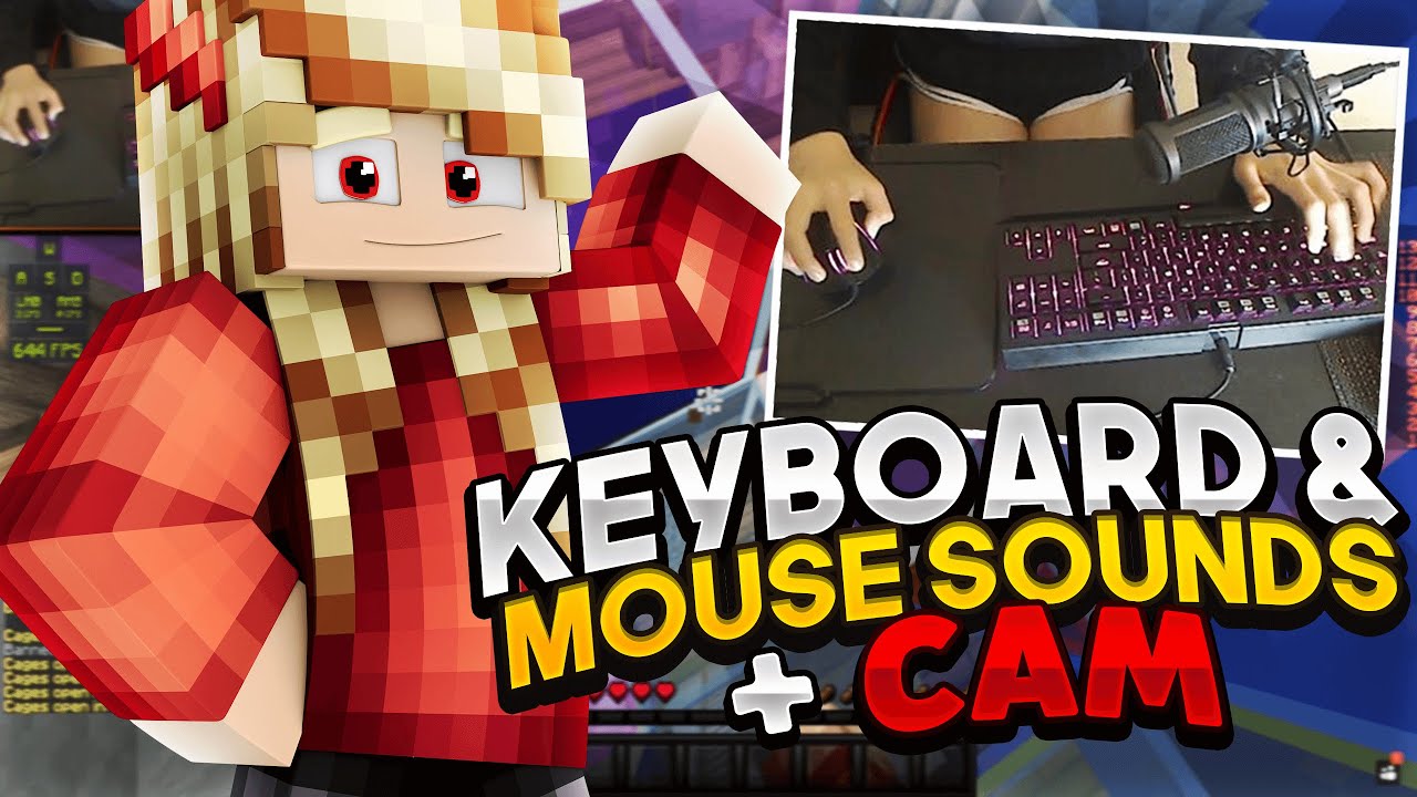 MOUSE AND KEYBOARD SOUNDS + CAM! [Ranked Sky Wars] - YouTube