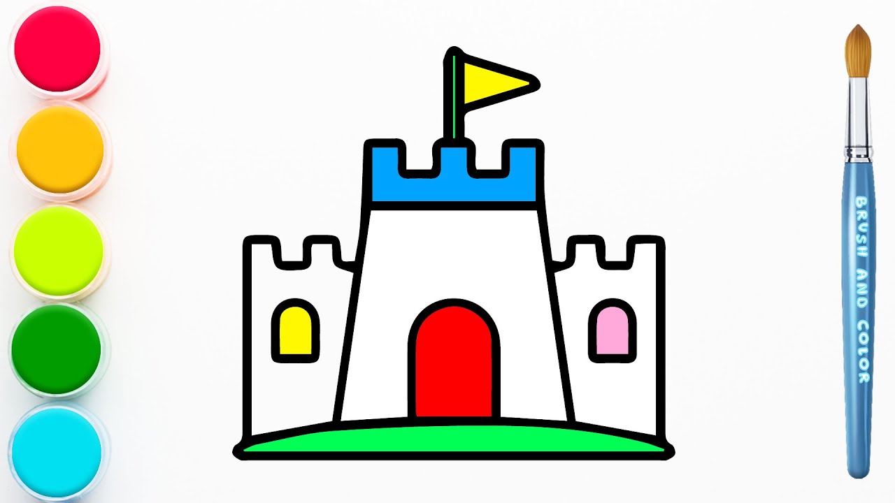How to Draw a Castle | Step by Step - YouTube