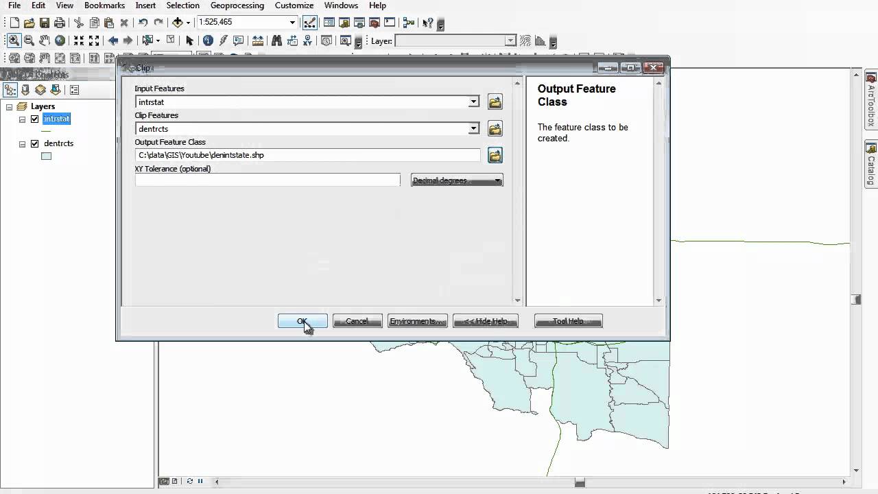 GIS Tutorial: Clipping Roads - YouTube