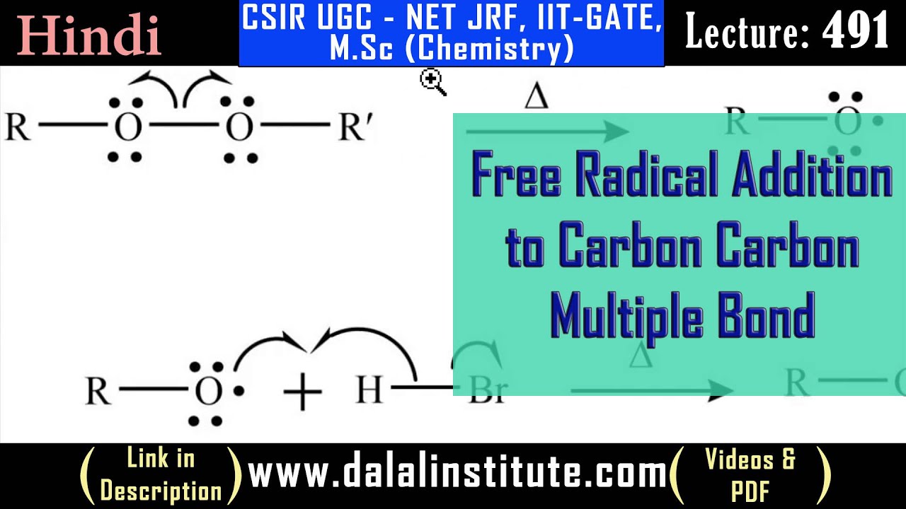 Free Radical Addition to Carbon-Carbon Multiple Bond - YouTube
