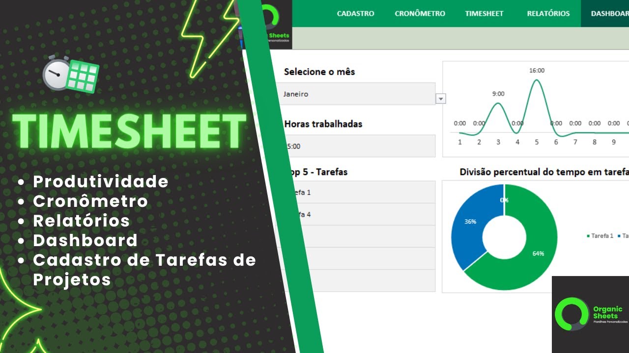 Vídeo #57 - TimeSheet | Gerenciamento de tarefas - Planilha de ...