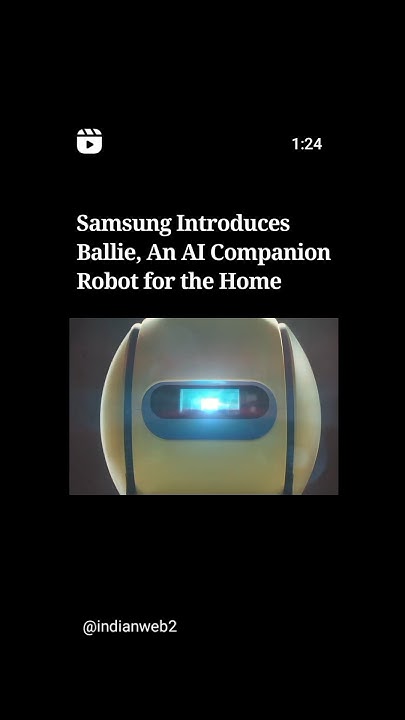 Samsung Electronics unveils a new version of its AI home companion robot Ballie - YouTube