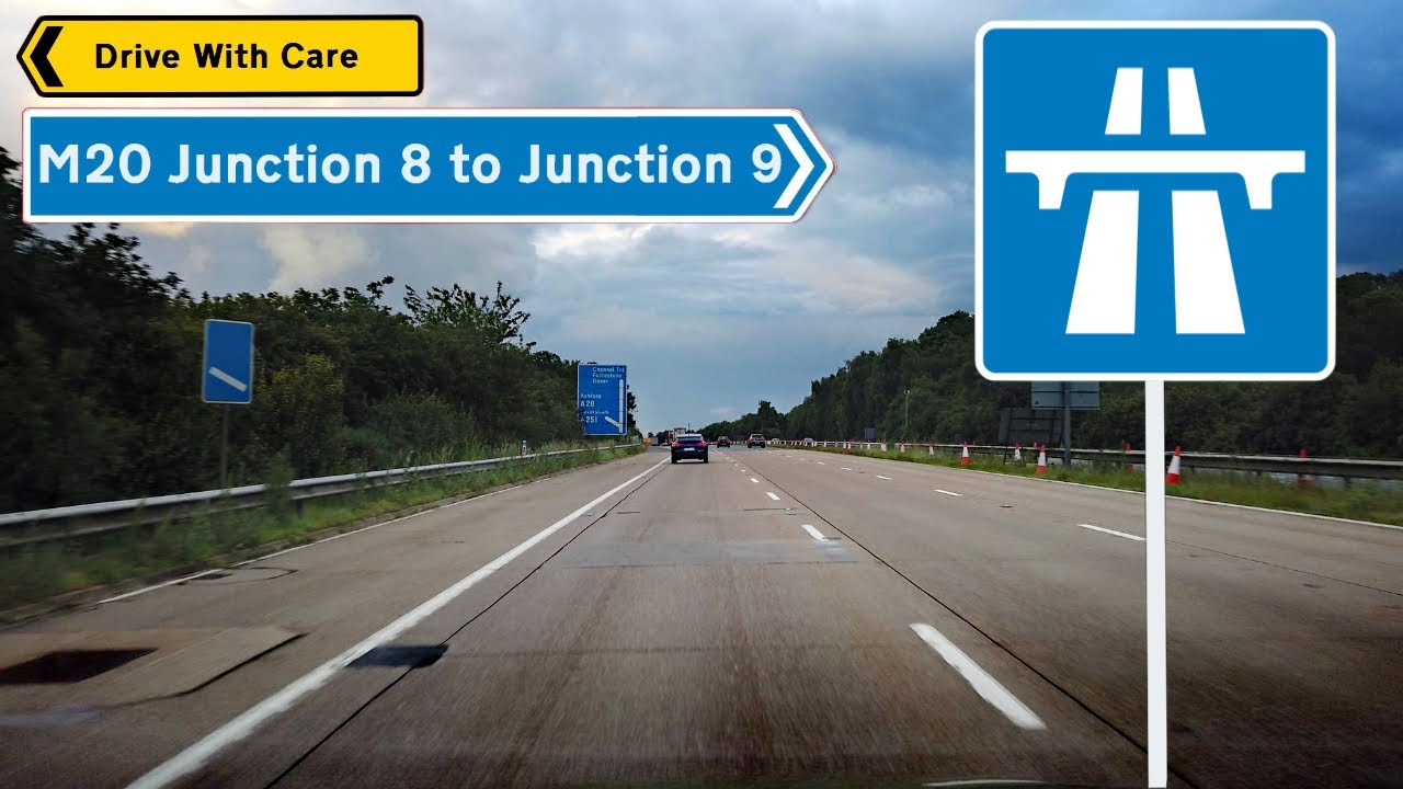 Driving The M20 J8 To J9 (Leeds to Ashford) - YouTube