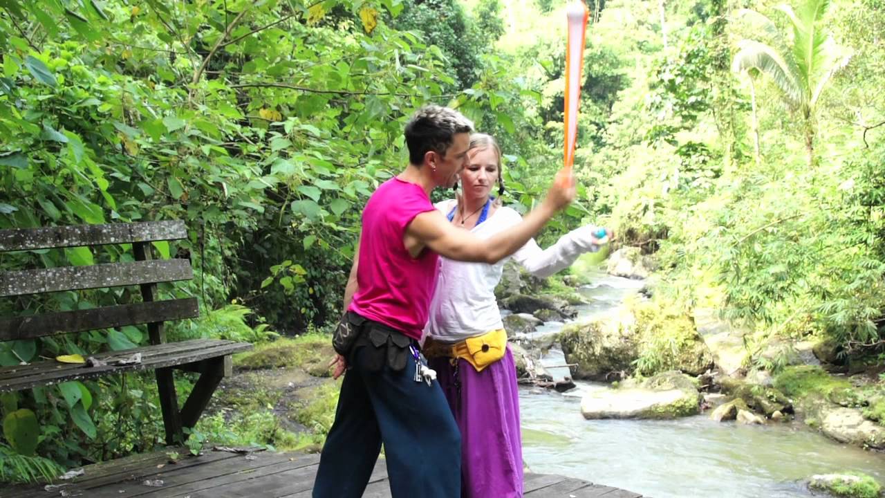 Partner Poi Spinning: 3-Beat Weave Tutorial - YouTube