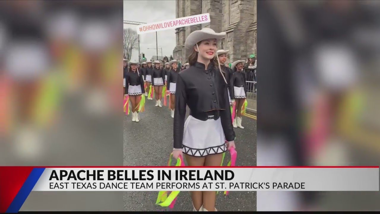VIDEO: Apache Belles celebrate St. Patrick’s Day in Ireland - YouTube