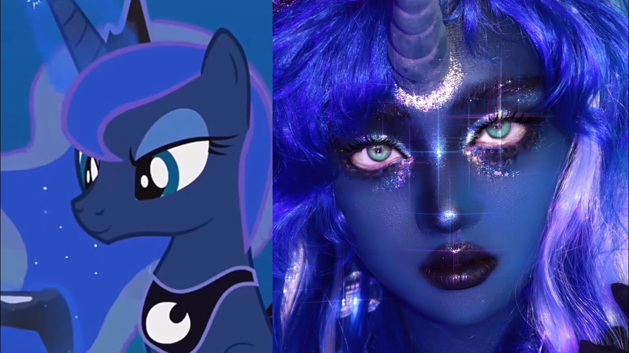 Angelica｜My Little Pony，Princess Luna，小马宝莉月亮公主灵感妆！！ - YouTube
