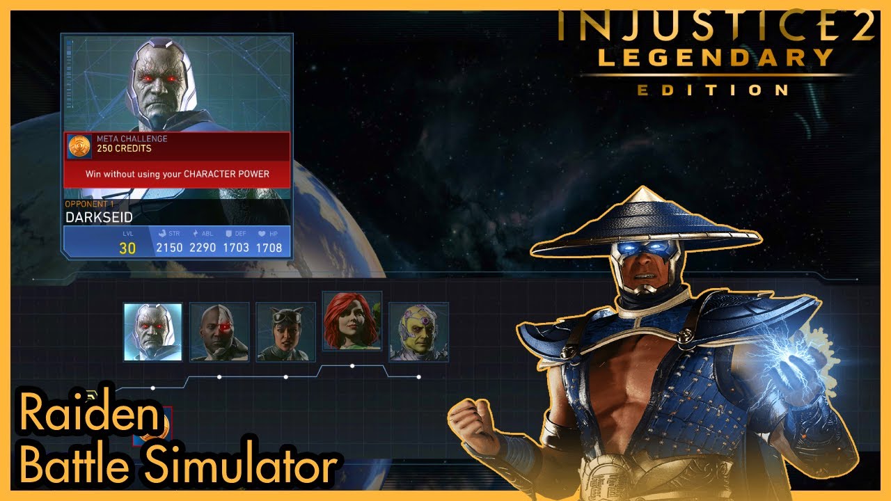 Injustice 2: Legendary Edition | Raiden Battle Simulator + ENDING - YouTube