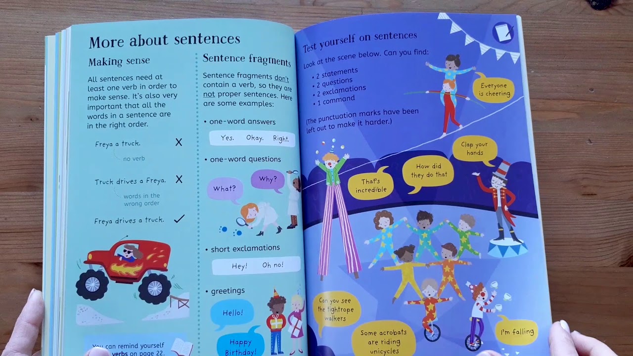 First Illustrated Grammar and Punctuation - Usborne - YouTube