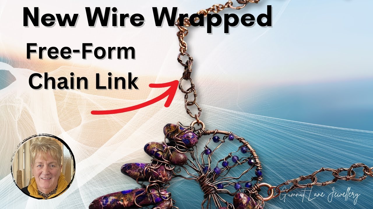 Freeform Elegance: Wire-Wrapped Oval Chain Link Creation - Easy - YouTube