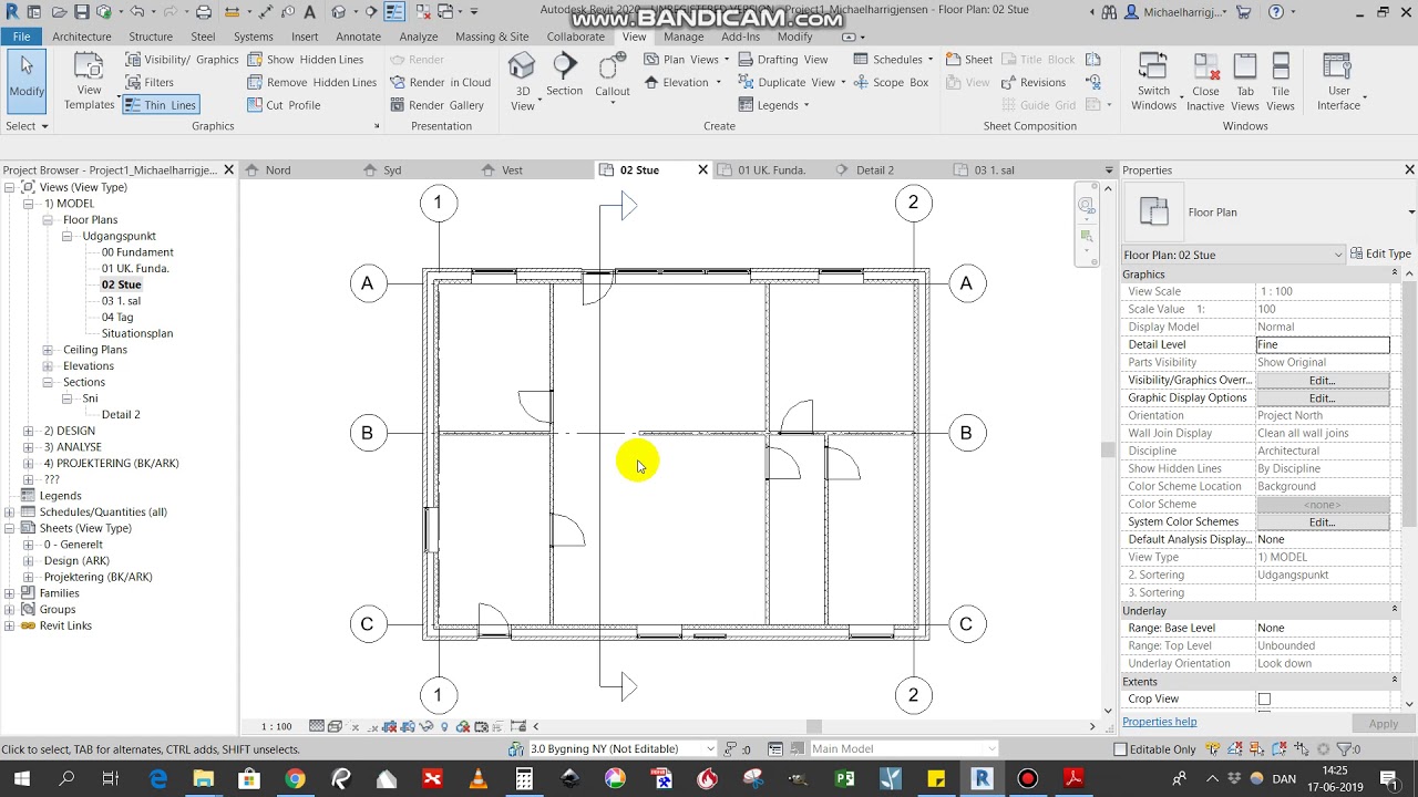MHJ Revit 2020 - Wall Location Line - YouTube