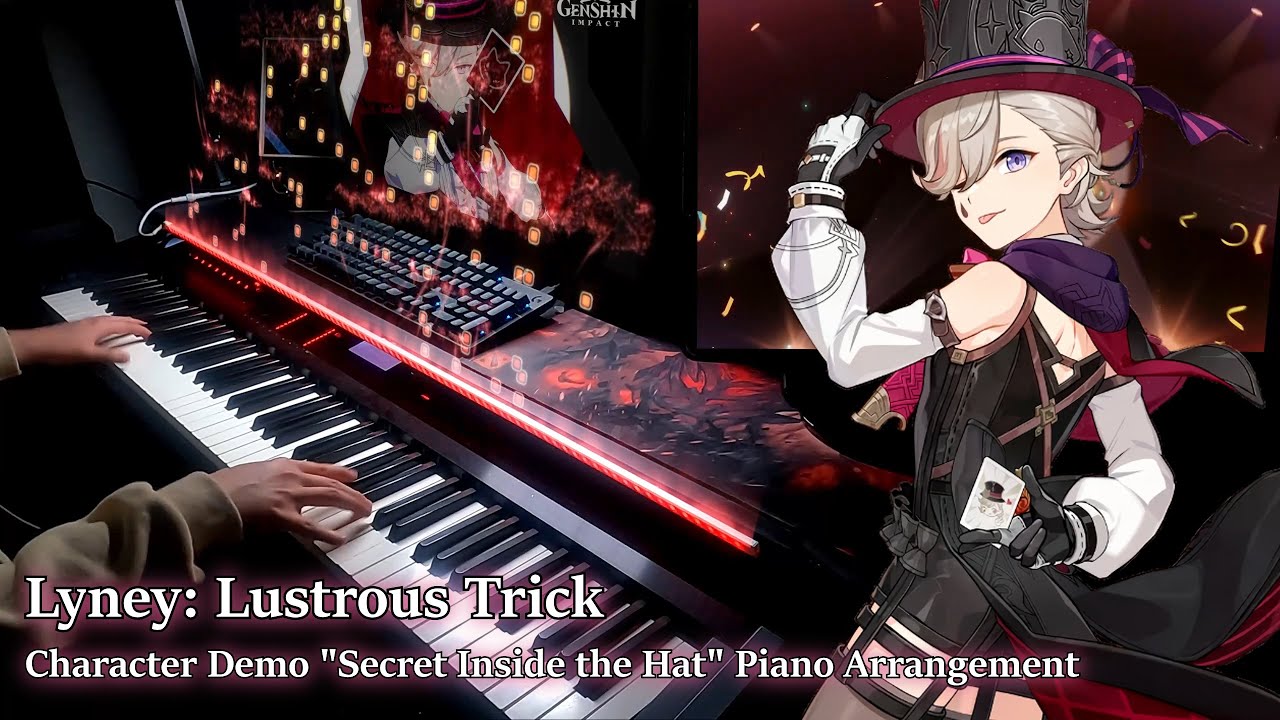 Lyney Theme: Lustrous Trick/Genshin Impact Character Demo Piano ...