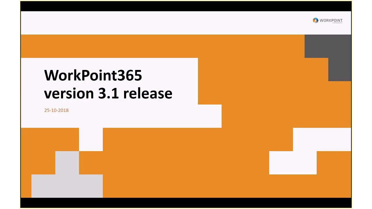 WorkPoint 365 version 3.1 Release webinar 25 oktober 2018 - YouTube