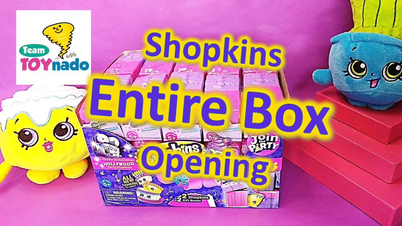 Entire Box of Shopkins! Season 7 Unboxed - YouTube