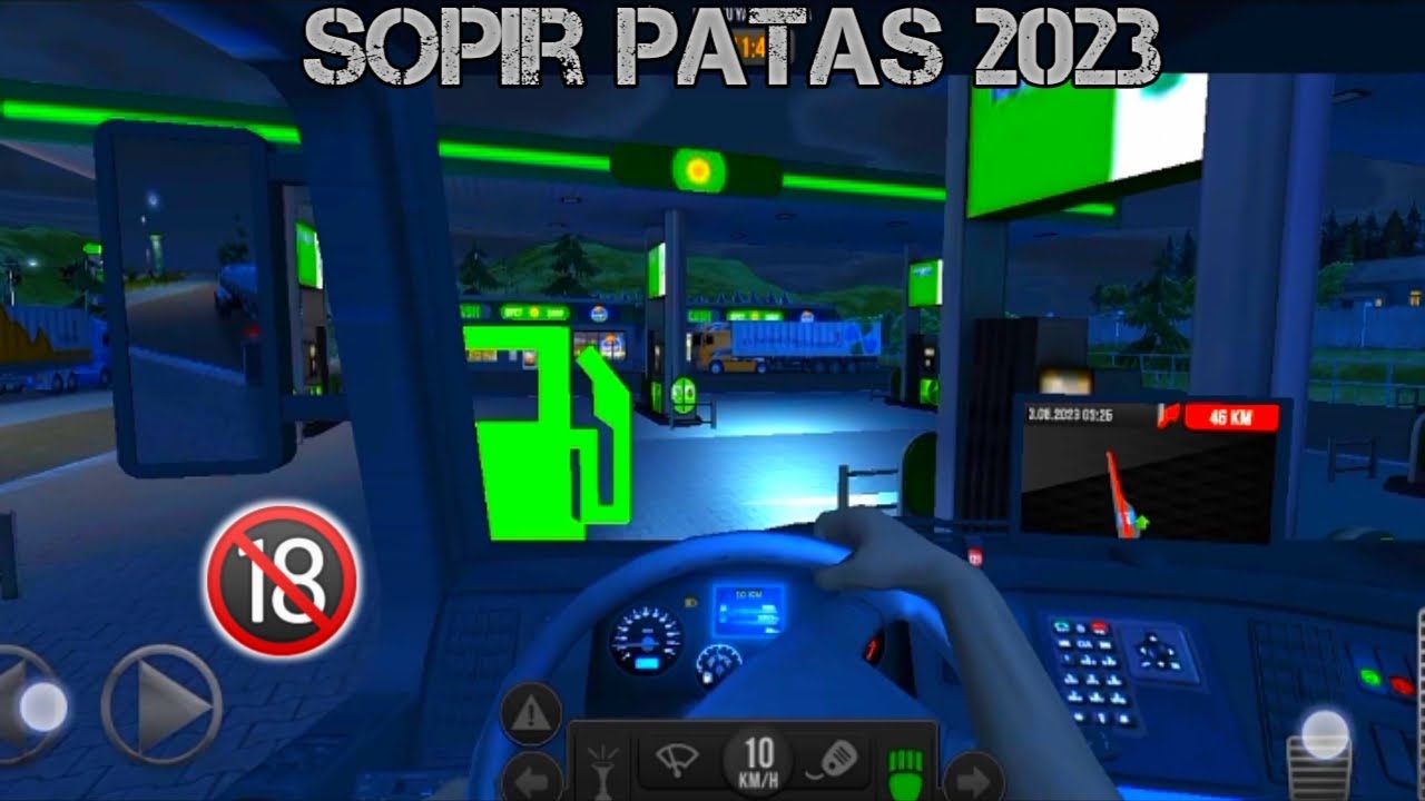 Truck simulator europe tangki | Sopir pemberani di malam hari | Game ...