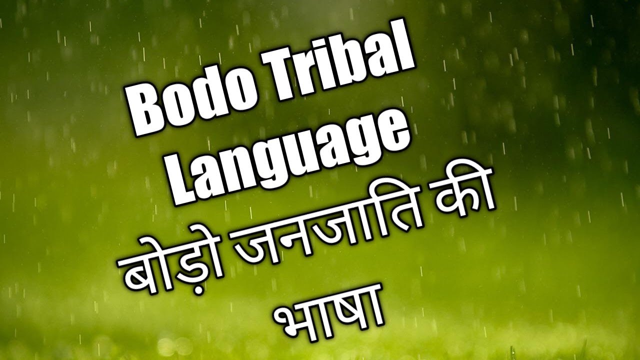 बोड़ो जनजाति भाषा !! Bodo Janjati bhasha !! Bodo tribe Language Aasam ...
