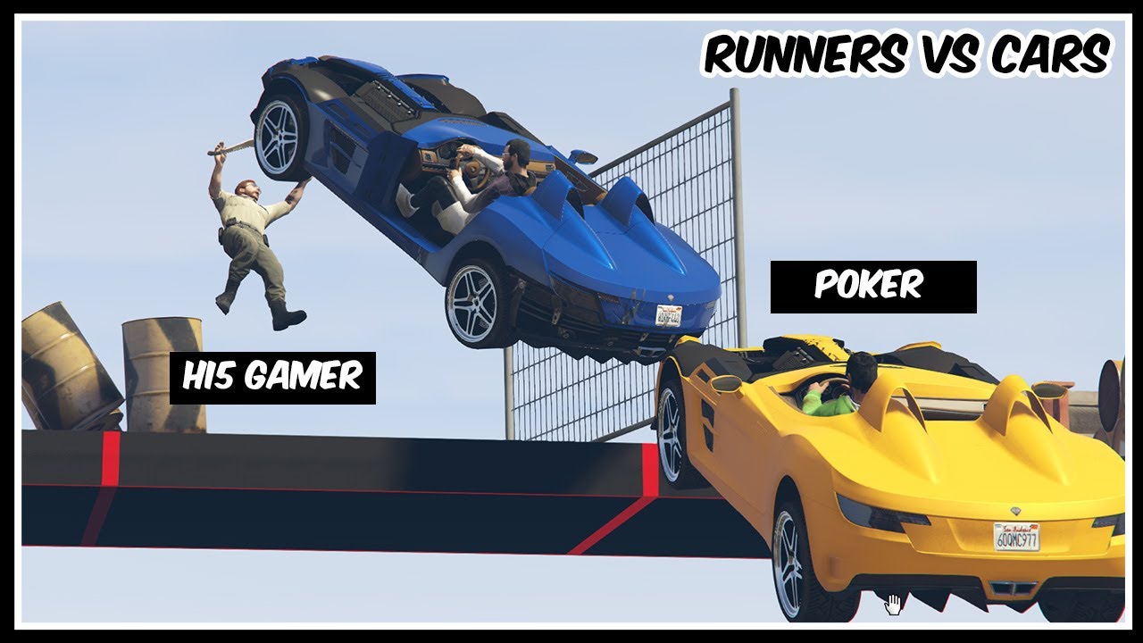 Funny Cars vs Runners 😂 - GTA5 ONLINE - YouTube