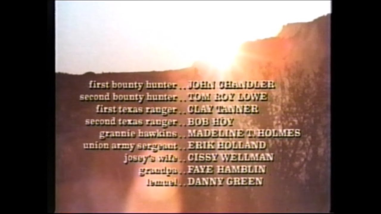 The Outlaw Josey Wales (1976) End Credits (TNT 2003) - YouTube