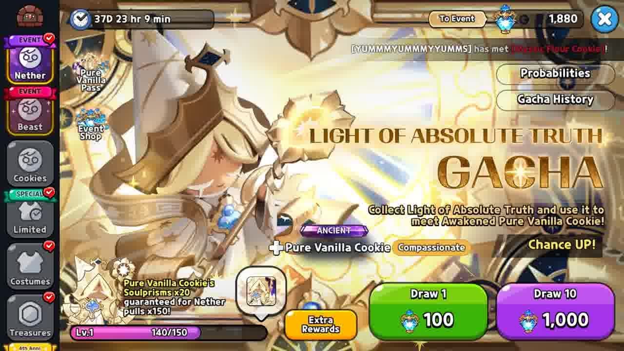 CRK: Pure Vanilla Cookie's Light of Absolute Truth Gacha (Guaranteed ...