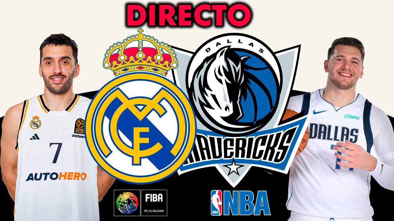 🔴 DIRECTO : REAL MADRID vs DALLAS MAVERICKS | FIBA vs NBA | NARRACIÓN ...